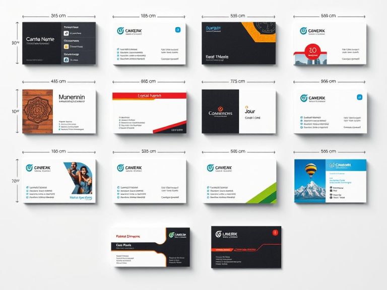 Dimensões de Cartão de Visita: Padrões e Recomendações